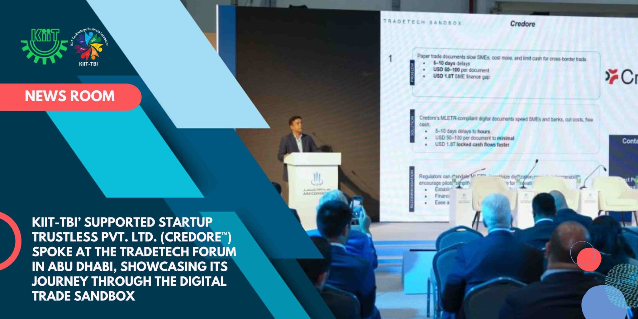 KIIT-TBI’s supported startup Trustless Pvt. Ltd. spoke at the Trade ...